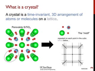 NANO266 - Lecture 7 - QM Modeling of Periodic Structures | PDF