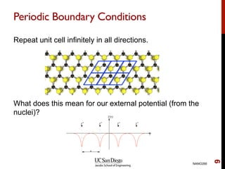 NANO266 - Lecture 7 - QM Modeling of Periodic Structures | PDF