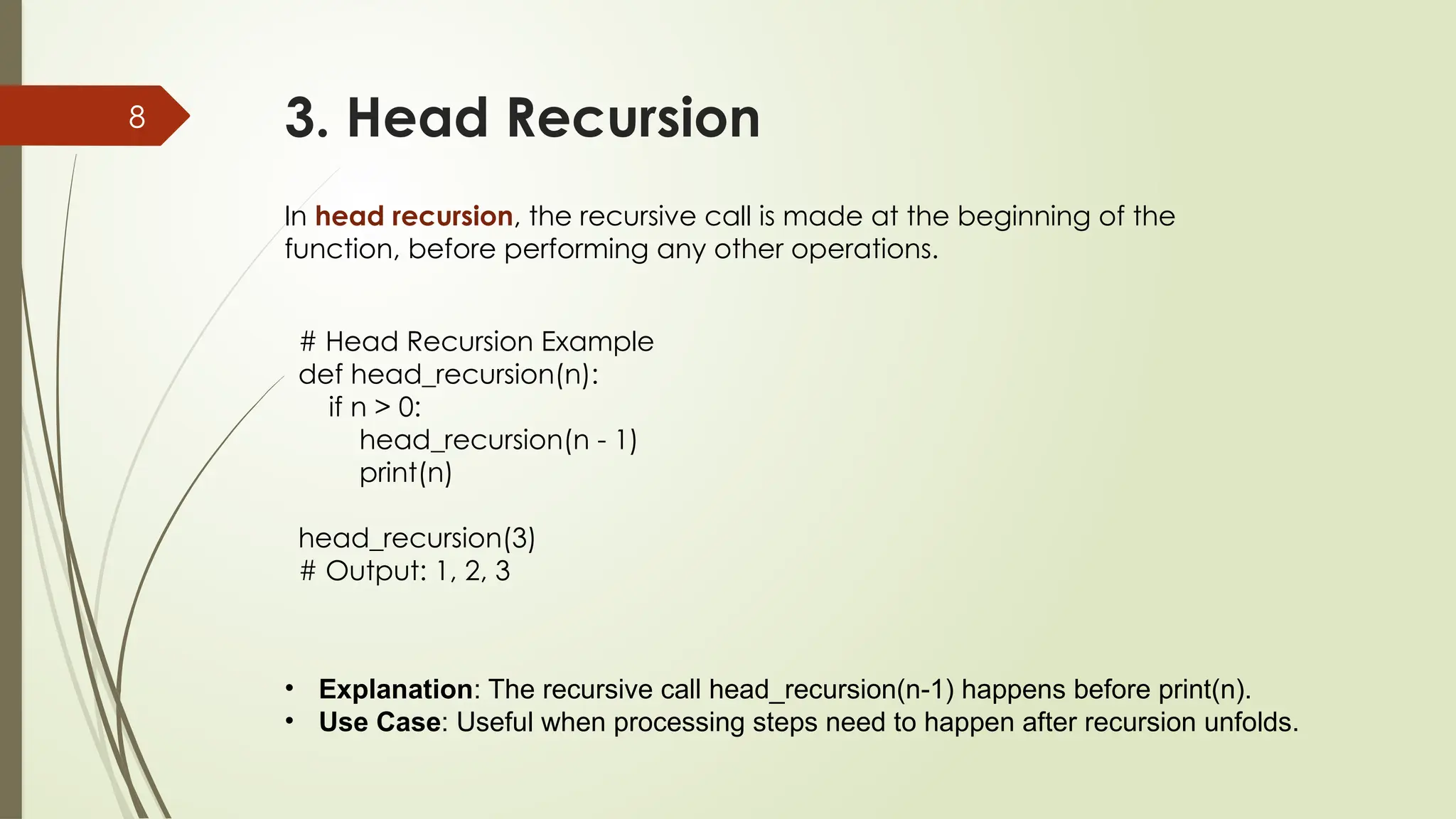 Recursive Algorithms with their types and implementation | PPTX Recursive Algorithms with their types and implementation | PPTX