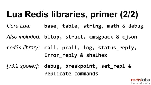 Redis: Lua scripts - a primer and use cases | PDF