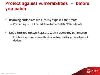 TrendMicro - Security Designed for the Software-Defined Data Center | PPT