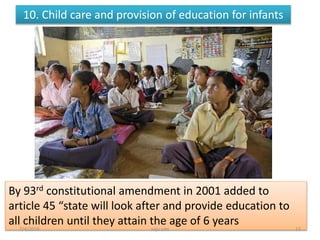 CONSTITUTIONAL PROVISONS FOR EDUCATION | PPTX