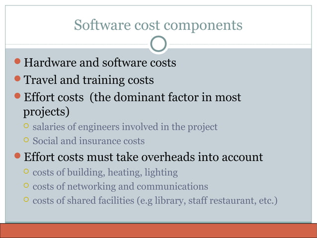 Software Cost Estimation | PPT