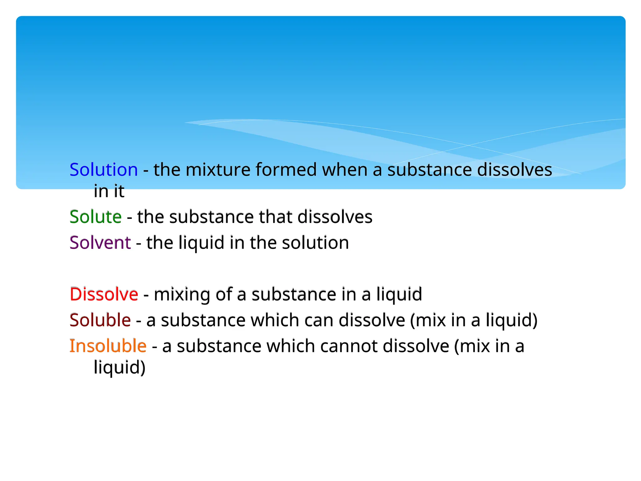 solution IGCSE chemistry- formation of solution | PPT