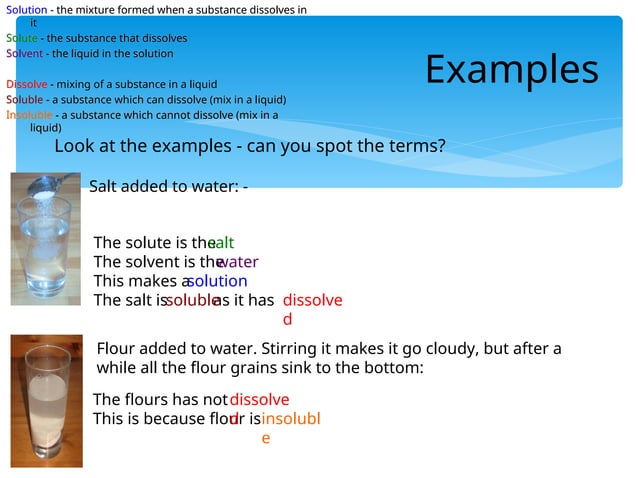 solution IGCSE chemistry- formation of solution | PPT