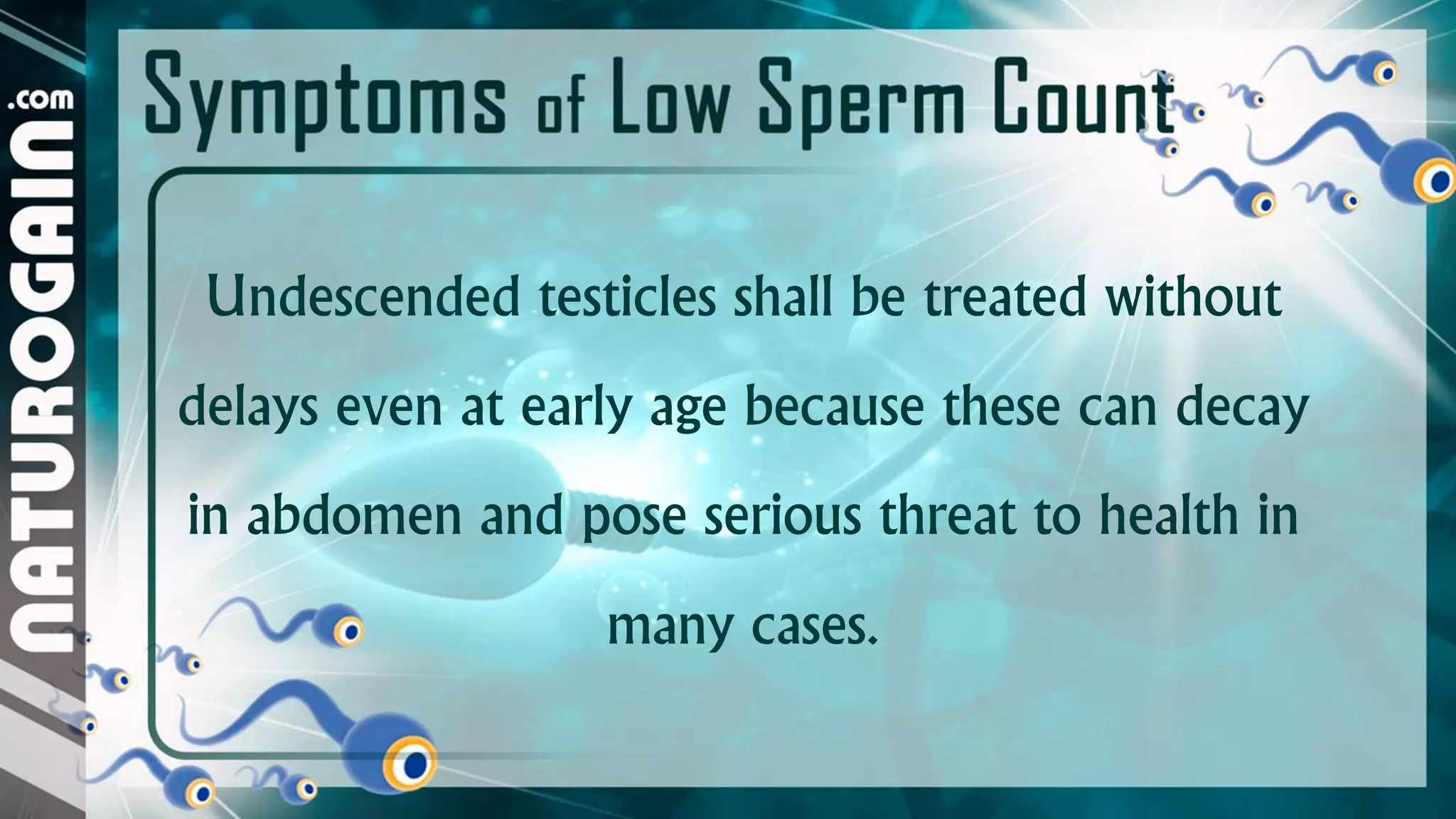11 Warning Signs and Symptoms of Low Sperm Count, Oligospermia | PDF
