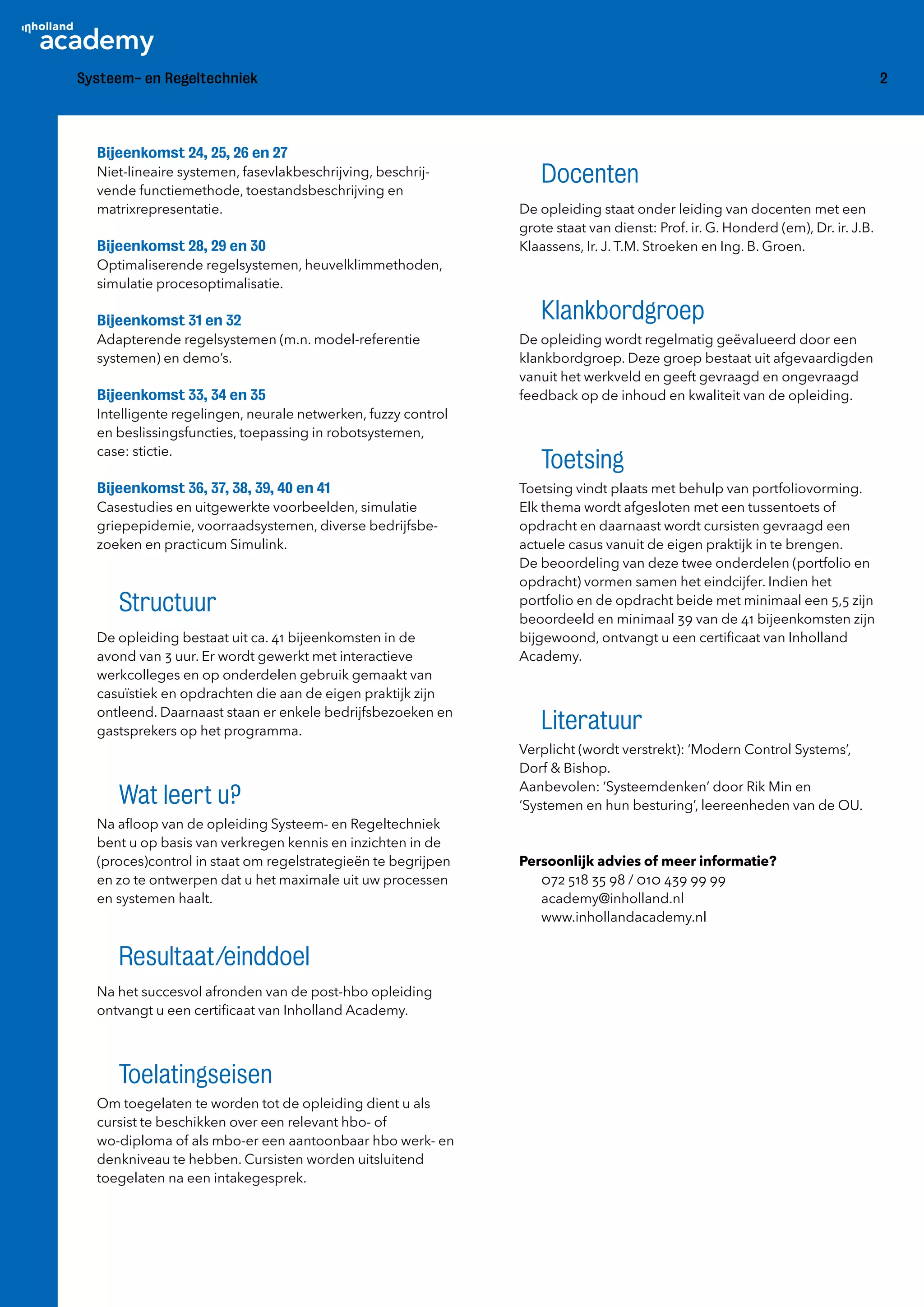 07. systeem en regeltechniek | PDF