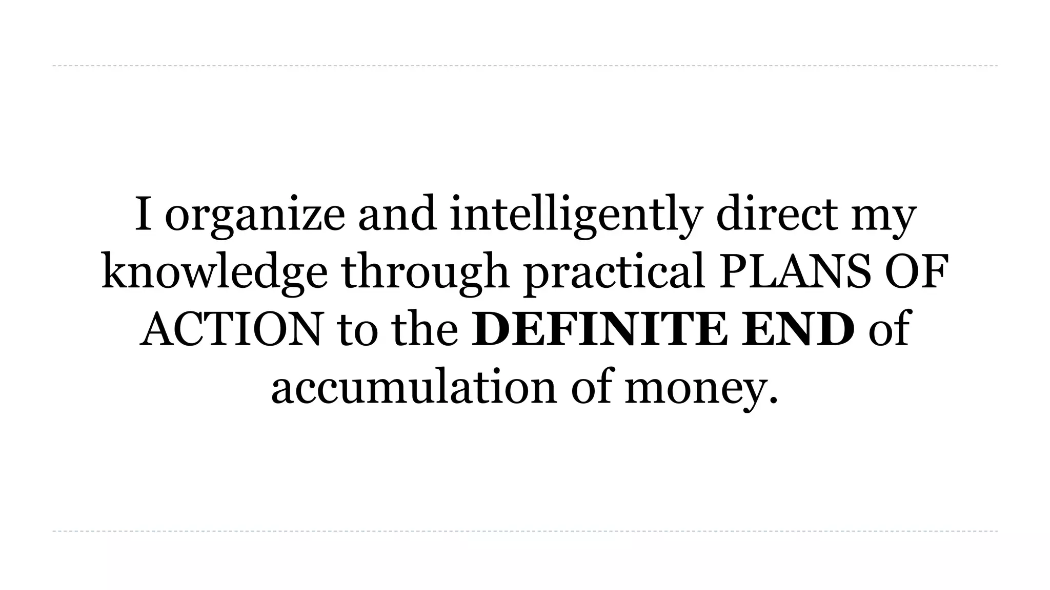 Think and Grow Rich Power Affirmations - Chapter 05 Specialized ...