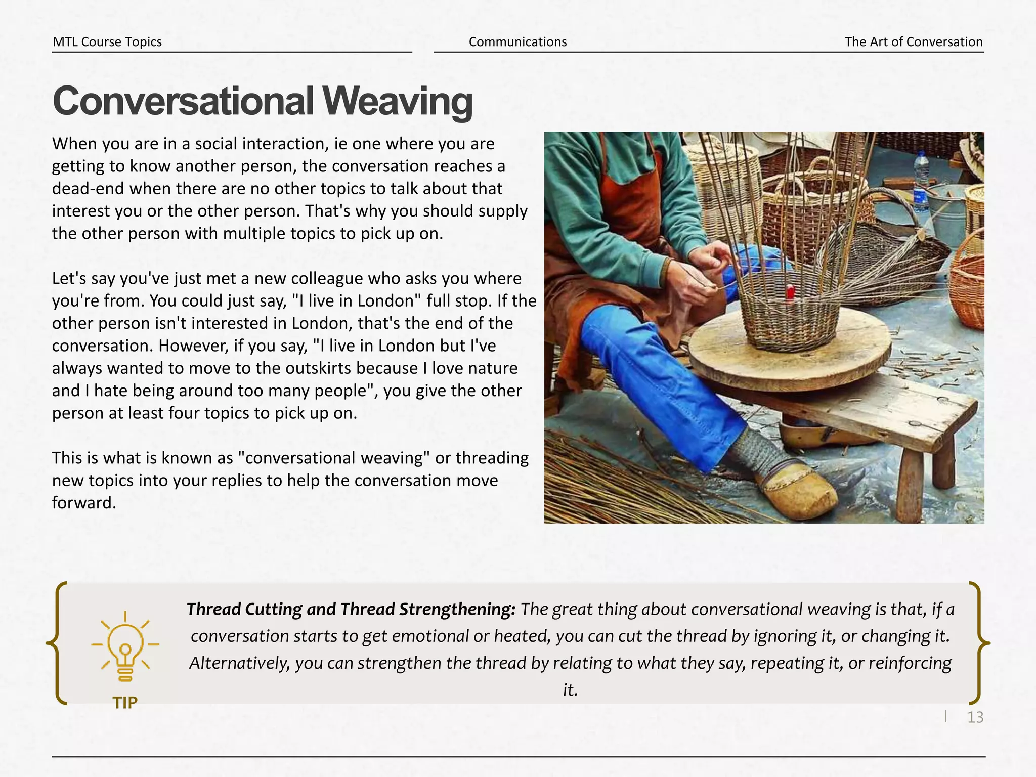 The Art of Conversation | PPTX