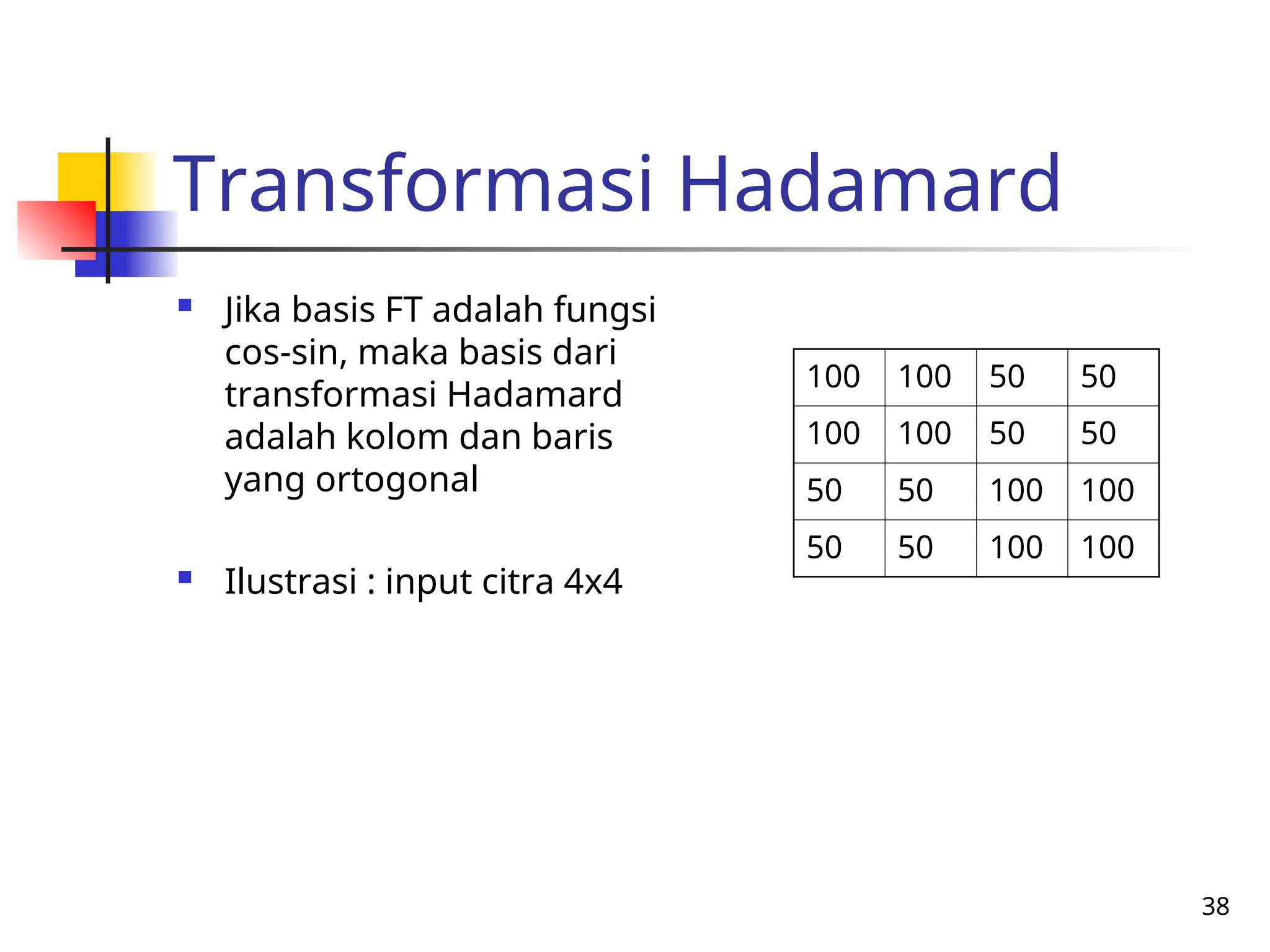 07 - Transformasi Citra - Digital Image Processing | PPT