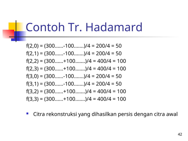 07 - Transformasi Citra - Digital Image Processing | PPT