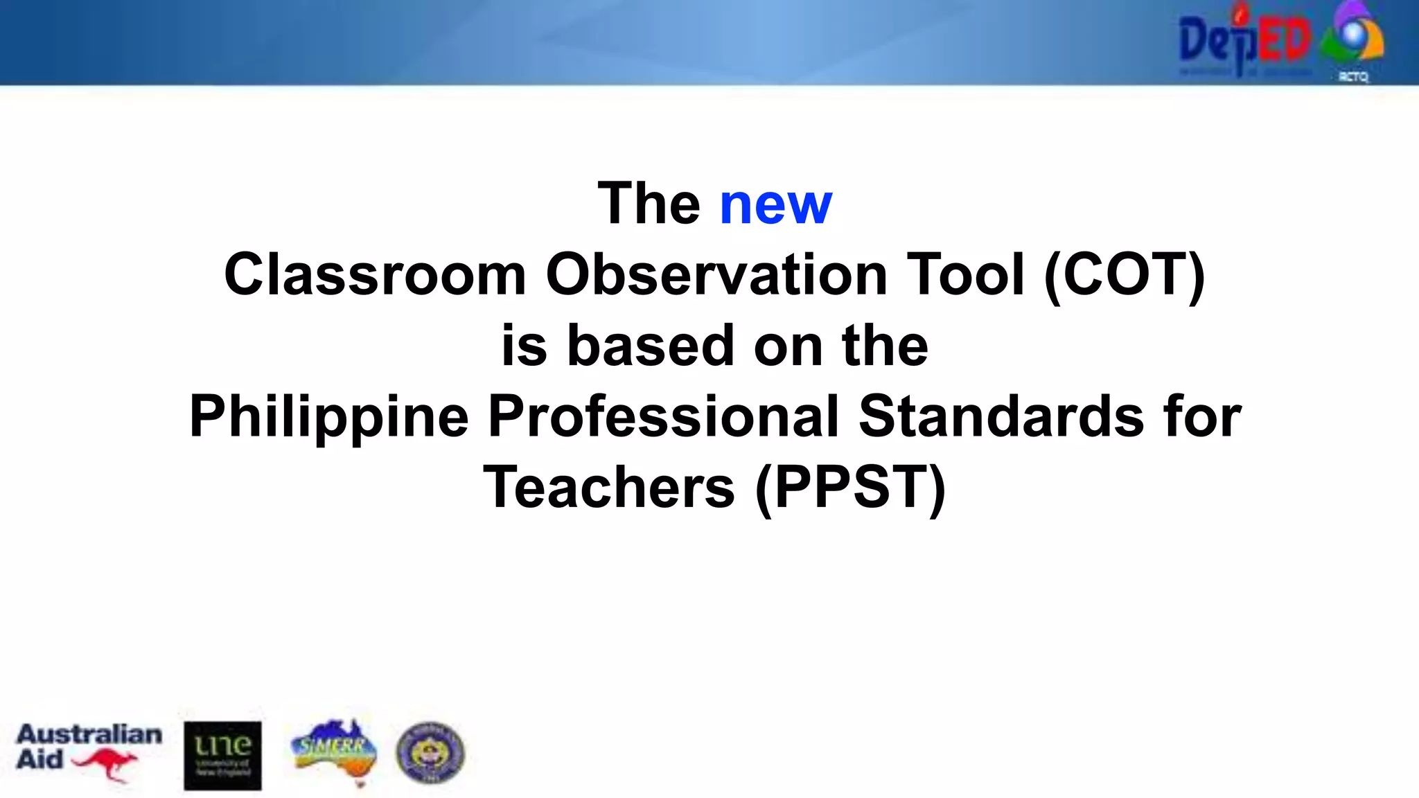 use of cot in rpms | PPTX