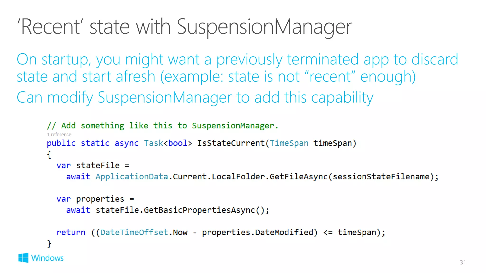 07 windows runtime app lifecycle | PPTX | Computing | Technology & Computing