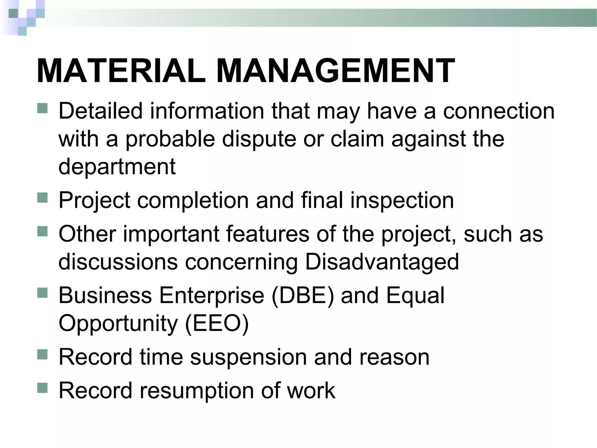 070 material management | PPT