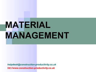 070 material management | PPT