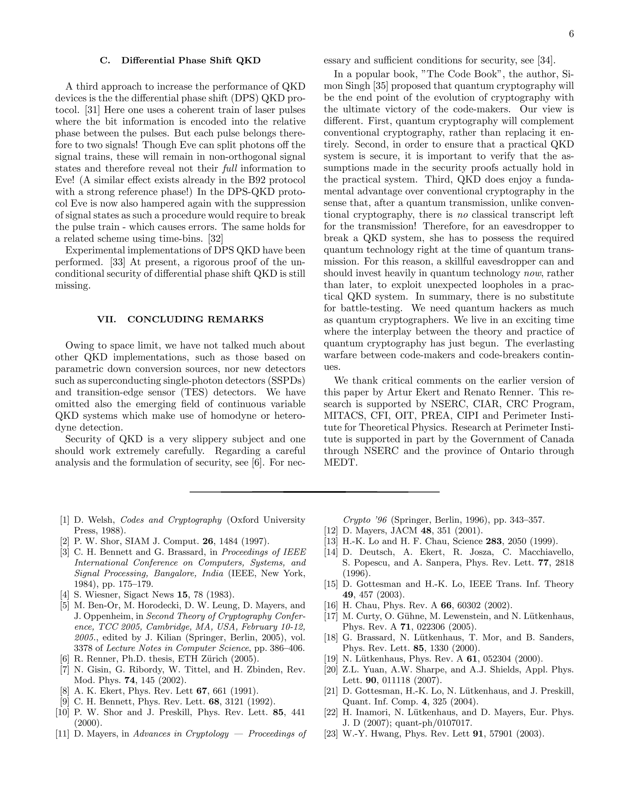 Quantum Cryptography: from Theory to Practice | PDF