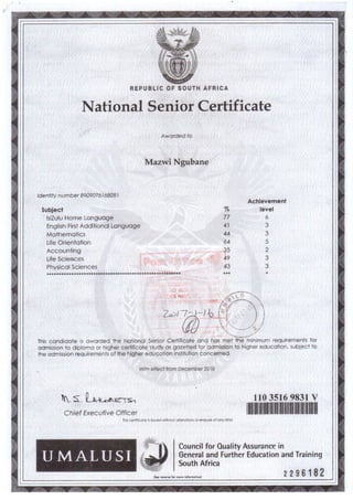 MATRIC | PDF