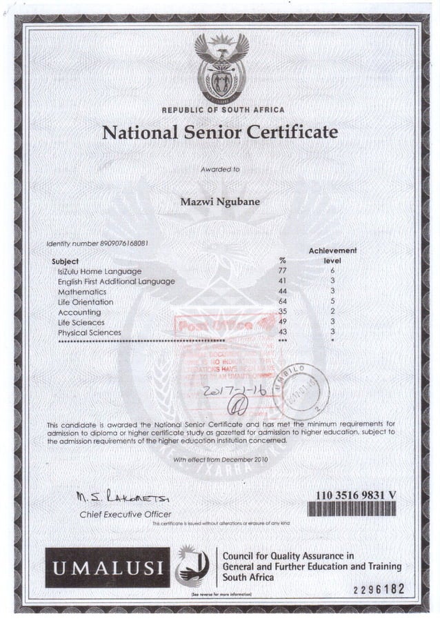 MATRIC | PDF