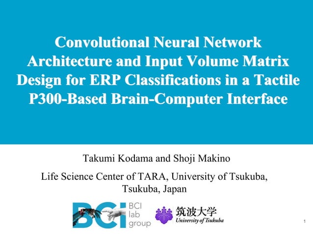 Convolutional Neural Network Architecture And Input Volume Matrix Design For Erp Classifications