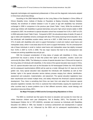 IDEA:China Laws | PDF | Special Needs Kids | Parenting