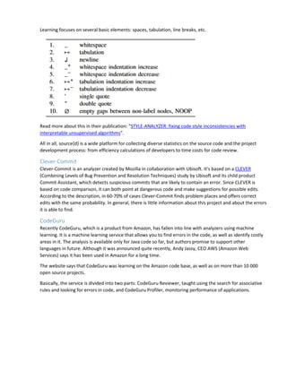 Machine Learning in Static Analysis of Program Source Code | PDF