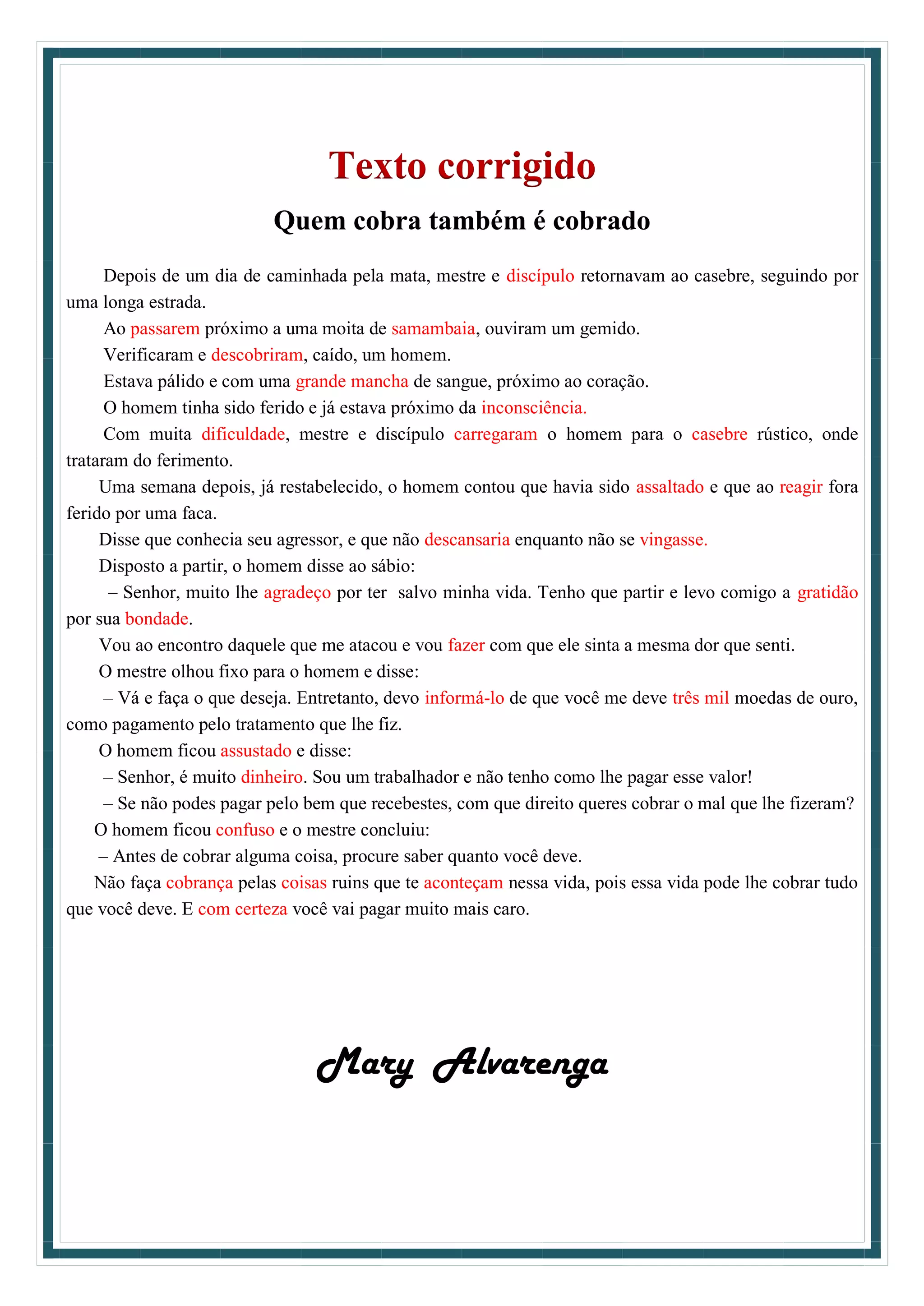 Atividade ortográfica - Caçada aos erros | PDF Atividade ortográfica - Caçada aos erros | PDF