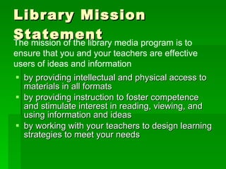 EPMS Library Orientation | PPT | Education