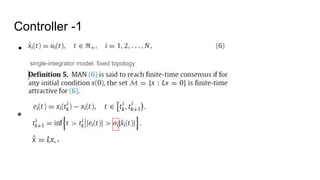 review of distributed event-driven control for finite-time consensus | PPT