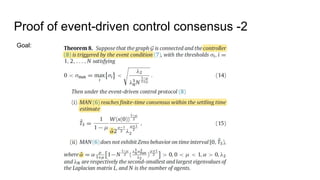 review of distributed event-driven control for finite-time consensus | PPT