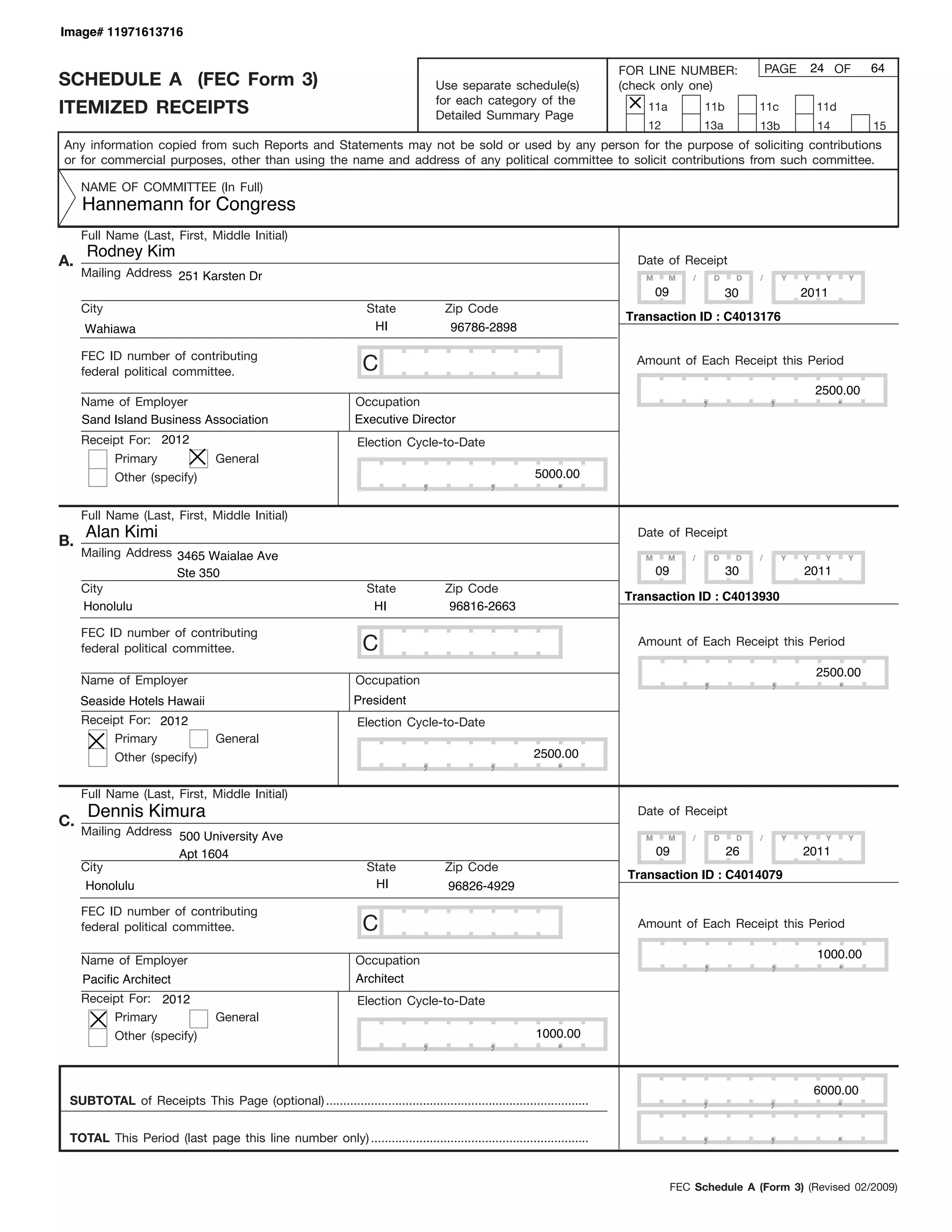 Tulsi Gabbard FEC complaint Mufi Hannemann | PDF