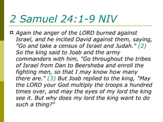 070923 David A Senseless Census 2 Samuel 24 Dale Wells | PPS