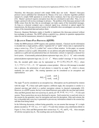 QUANTUM THREE-PASS PROTOCOL: KEY DISTRIBUTION USING QUANTUM ...