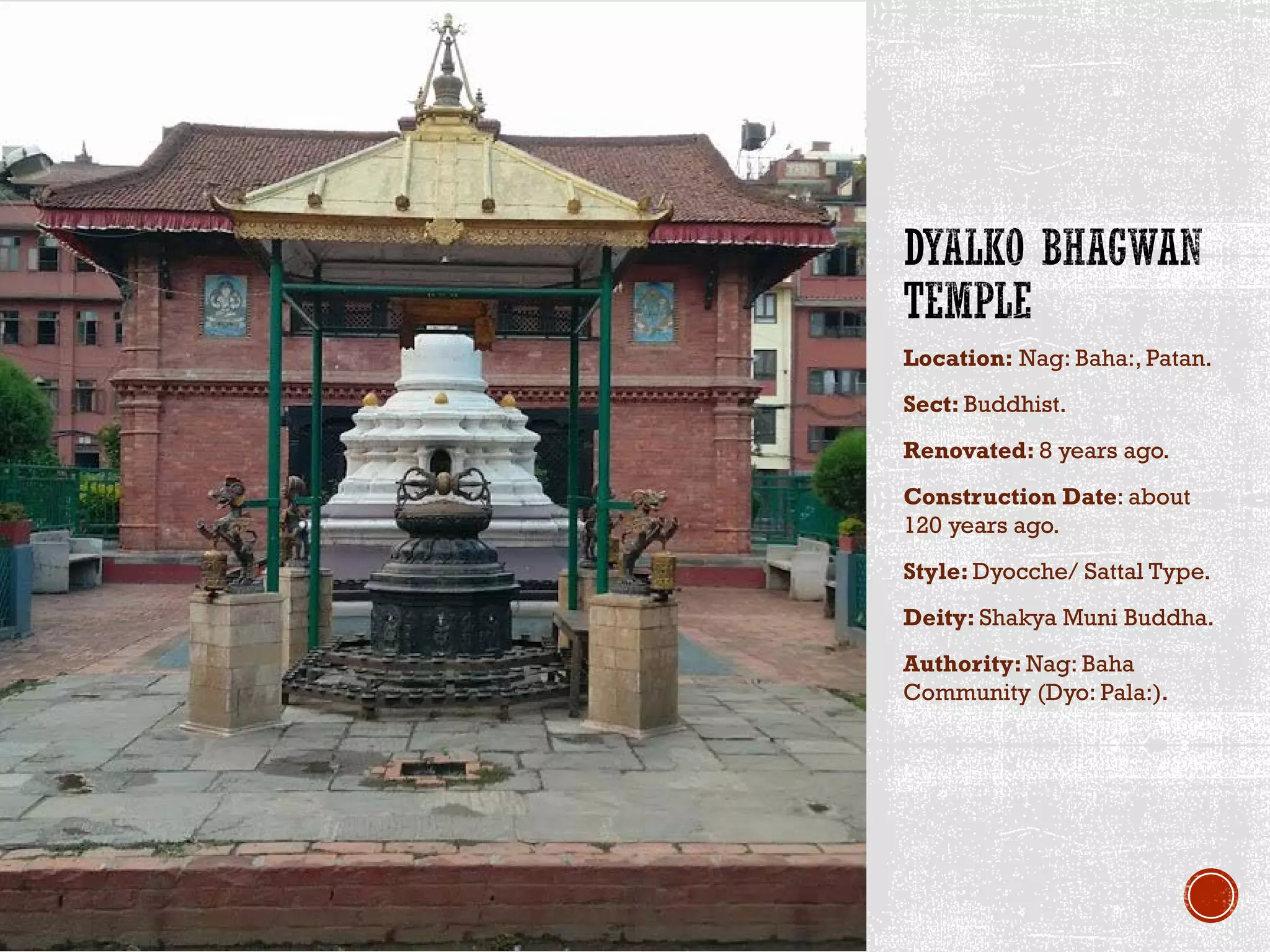 A report on Architectural Conservation of Dyalko Vagawan, The Golden ...