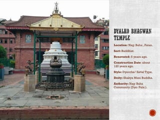 A report on Architectural Conservation of Dyalko Vagawan, The Golden ...