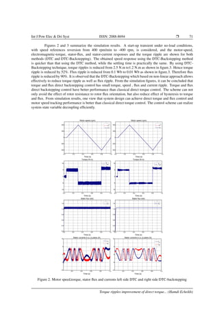 Torque ripples improvement of direct torque controlled five-phase ...