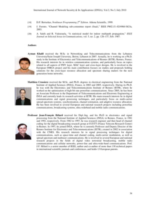 CROSS-LAYER RESOURCE ALLOCATION SCHEME UNDER HETEROGENEOUS CONSTRAINTS FOR NEXT GENERATION HIGH ...