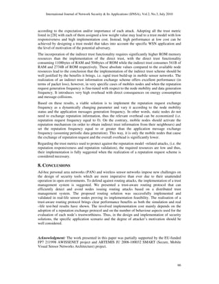 DESIGN AND IMPLEMENTATION OF A TRUST-AWARE ROUTING PROTOCOL FOR LARGE WSNS | PDF