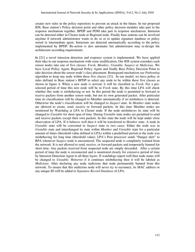 HIERARCHICAL DESIGN BASED INTRUSION DETECTION SYSTEM FOR WIRELESS AD HOC SENSOR NETWORK | PDF