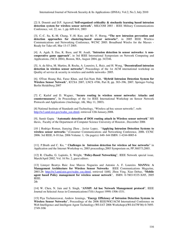 HIERARCHICAL DESIGN BASED INTRUSION DETECTION SYSTEM FOR WIRELESS AD HOC SENSOR NETWORK | PDF