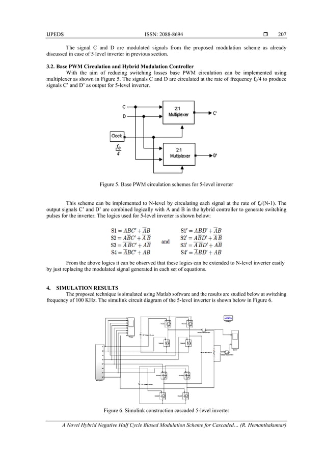 A Novel Hybrid Negative Half Cycle Biased Modulation Scheme for Cascaded Multilevel Inverter ...
