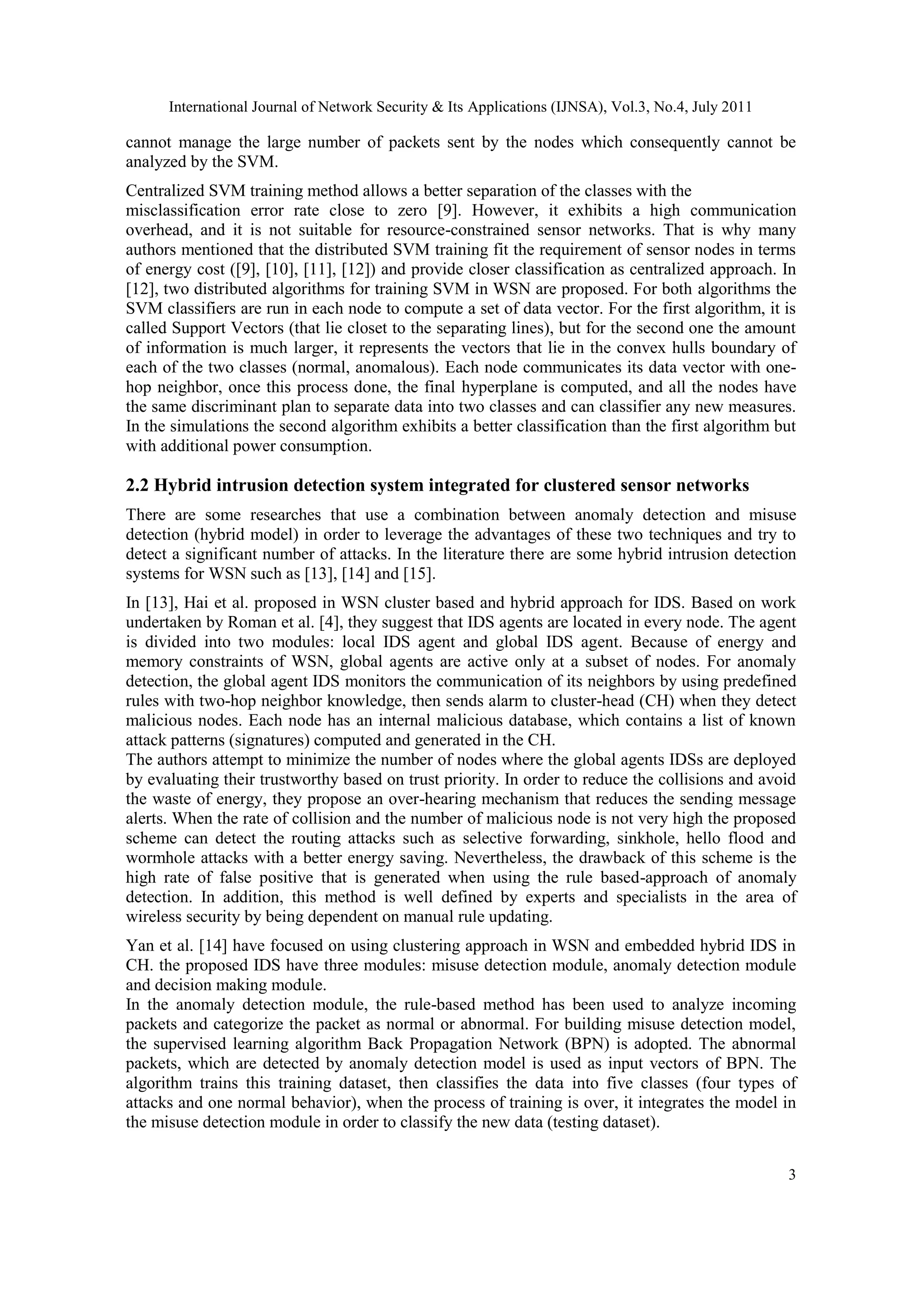 Novel Hybrid Intrusion Detection System For Clustered Wireless Sensor