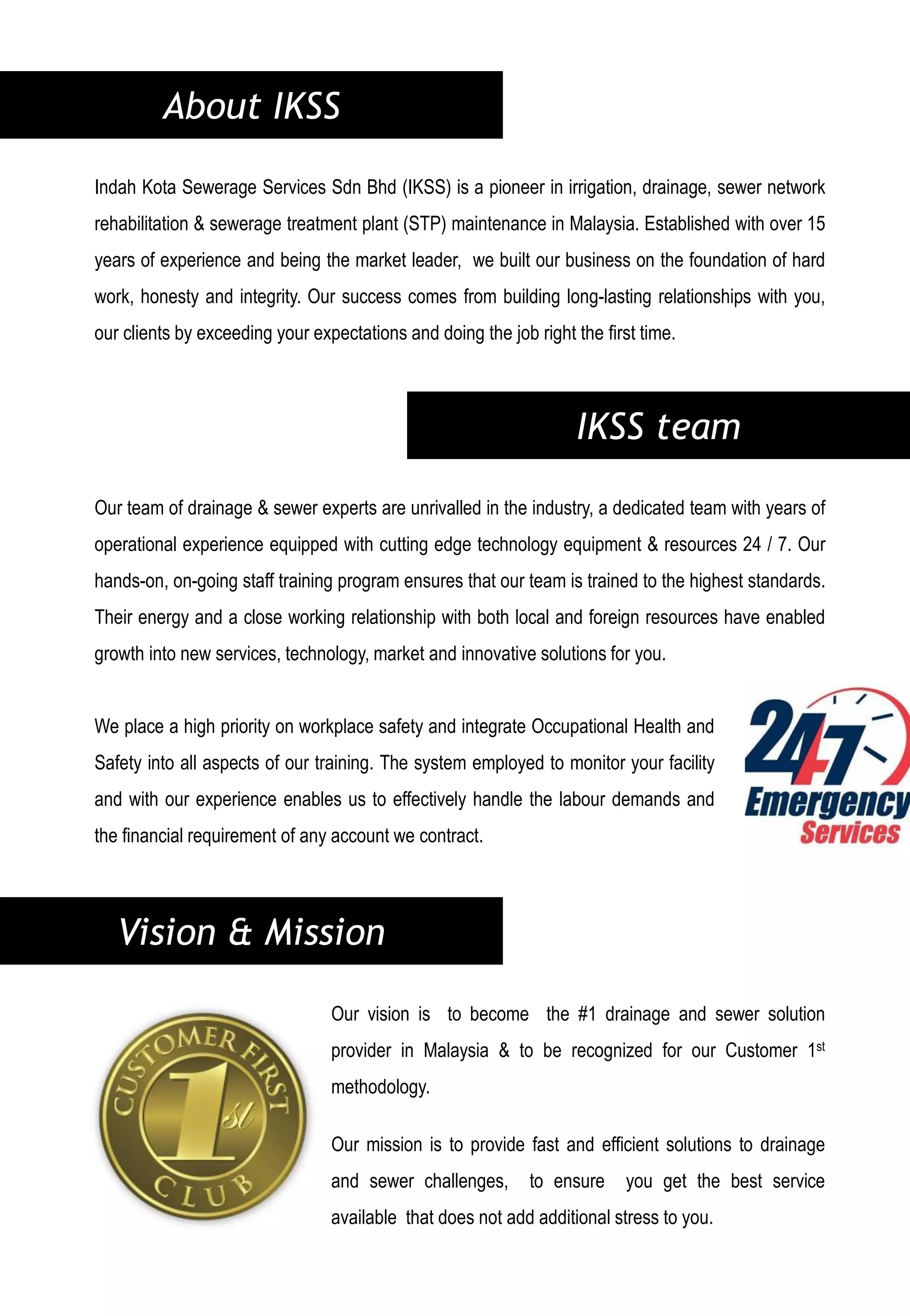 IKSS Company profile V1 | PDF