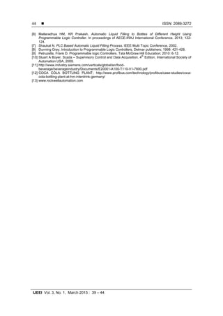 Controlling the Filling and Capping Operation of a Bottling Plant using ...
