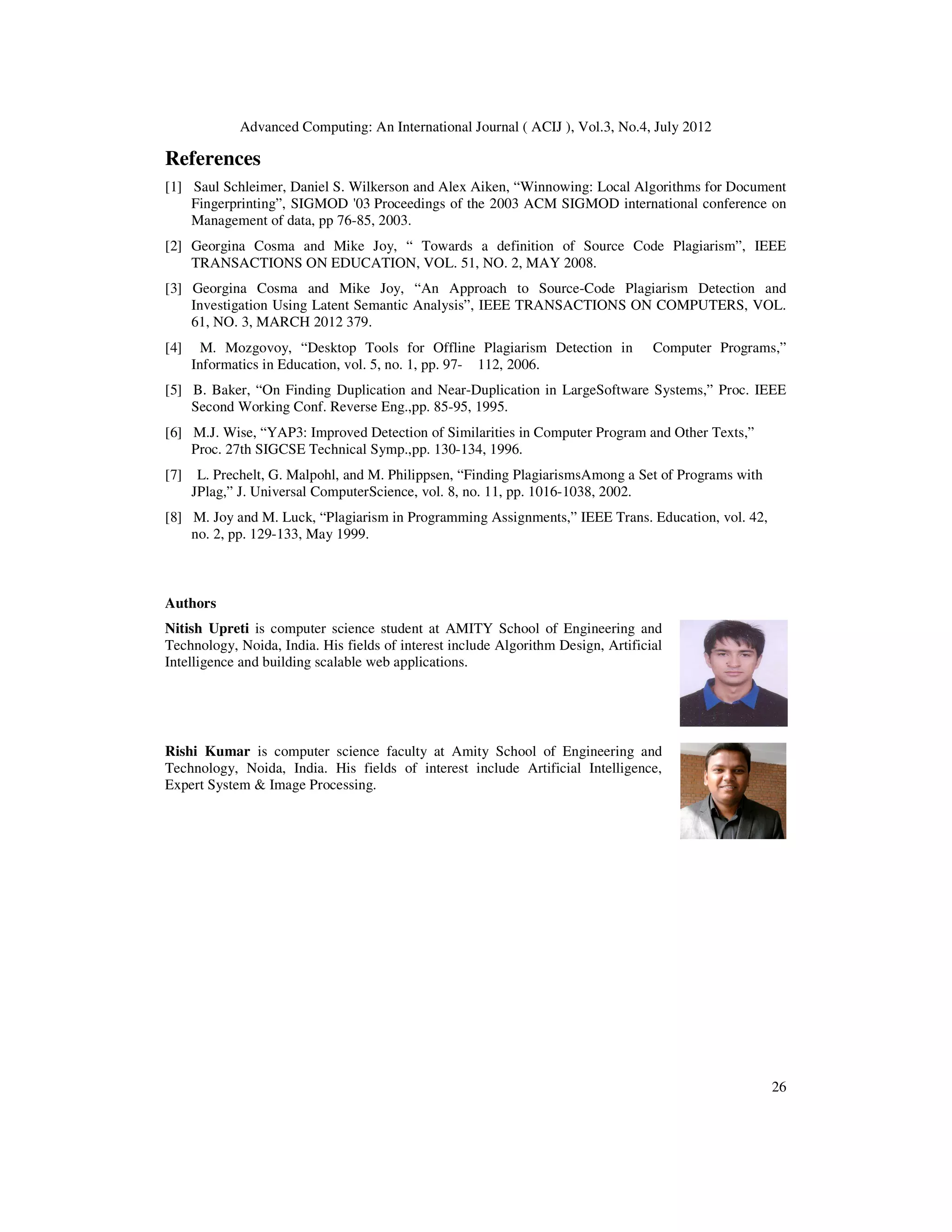 ‘CodeAliker’ - Plagiarism Detection on the Cloud | PDF | Programming Languages | Computing