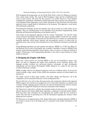 ‘CodeAliker’ - Plagiarism Detection on the Cloud | PDF | Programming Languages | Computing