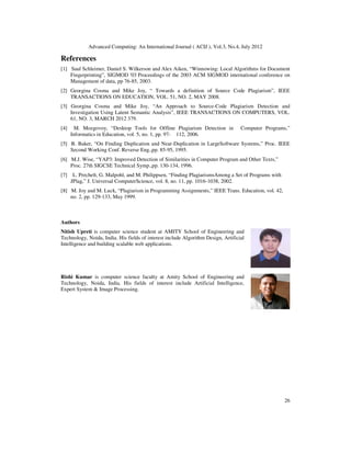 ‘CodeAliker’ - Plagiarism Detection on the Cloud | PDF | Programming Languages | Computing