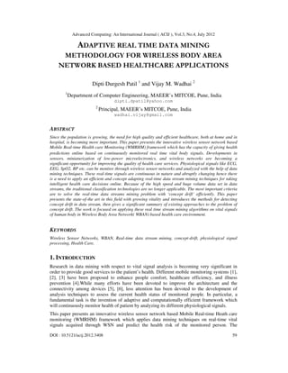 Adaptive Real Time Data Mining Methodology for Wireless Body Area ...
