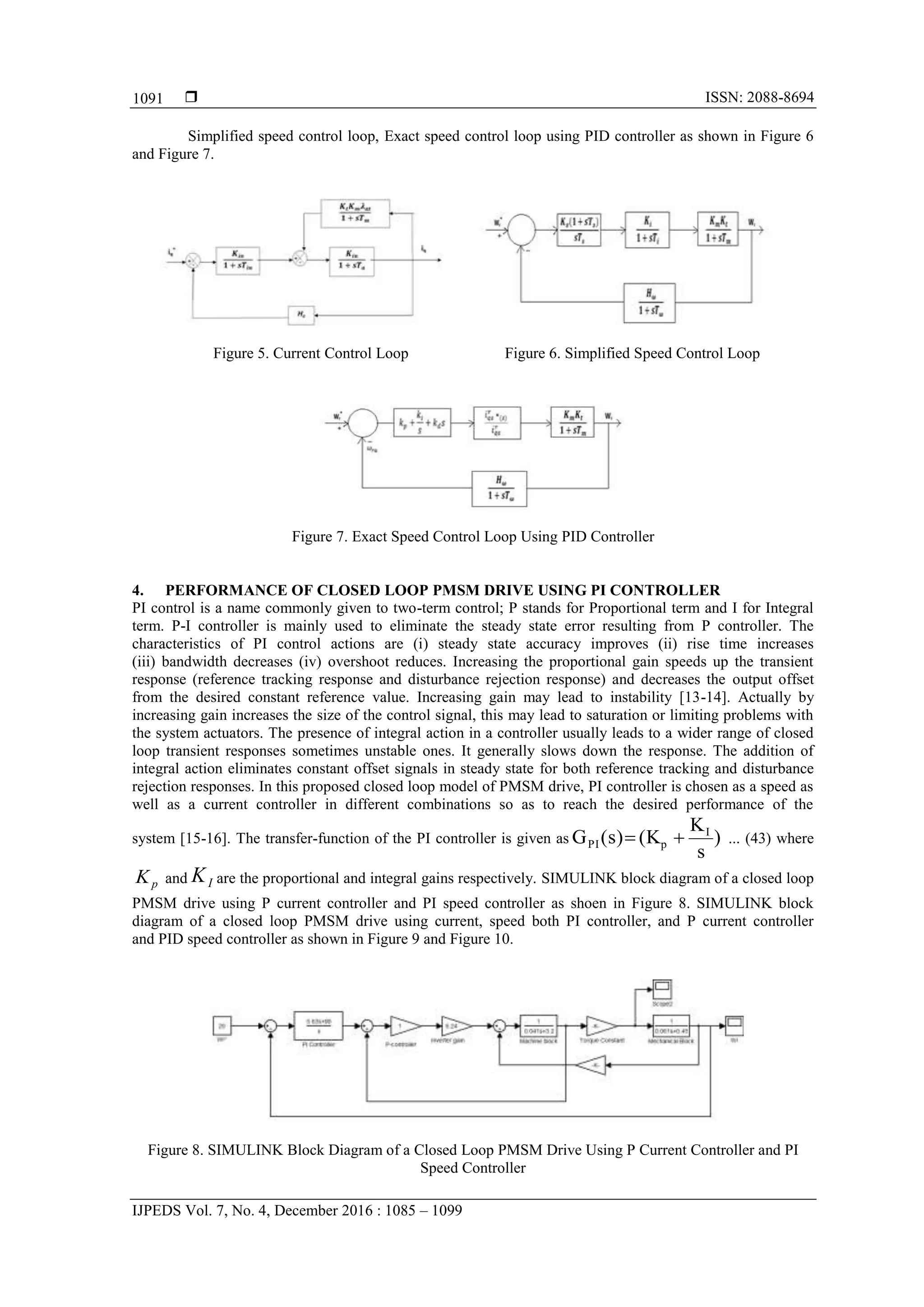 Comparative Performance Study for Closed Loop Operation of an Adjustable Speed Permanent Magnet ...