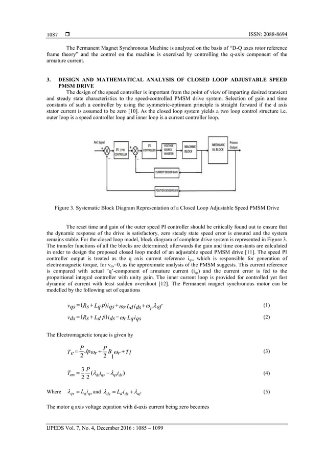 Comparative Performance Study for Closed Loop Operation of an Adjustable Speed Permanent Magnet ...