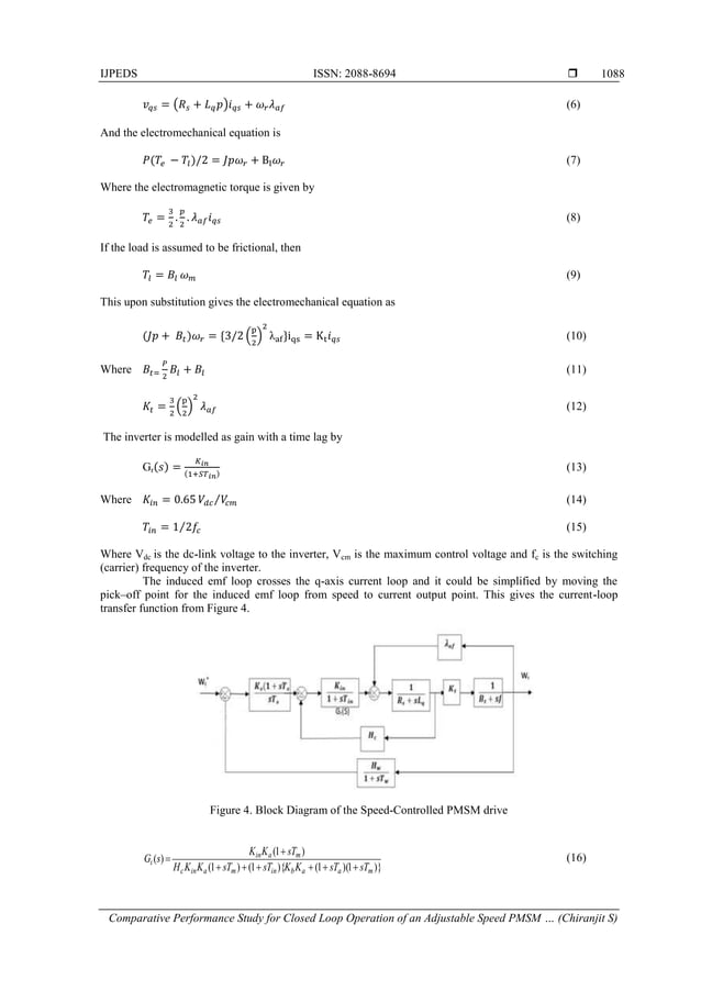 Comparative Performance Study for Closed Loop Operation of an Adjustable Speed Permanent Magnet ...